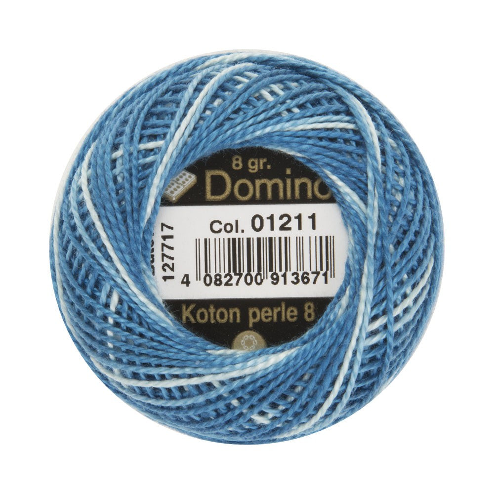 Domino Cotton Perle Size 8 Embroidery Thread (8 g), Variegated - 45980