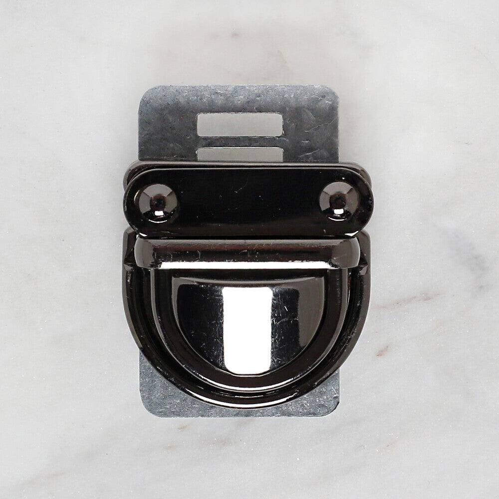 Loren Metal Bag Tuck Lock, Black