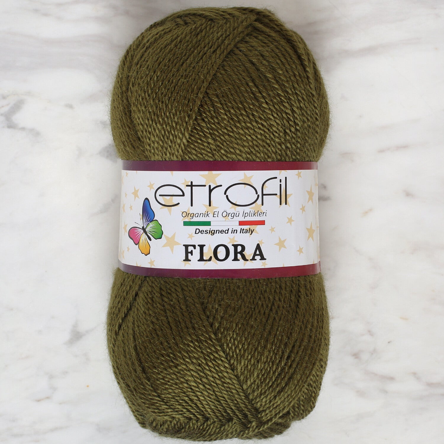 Etrofil Flora Yarn, Navy Green -74008