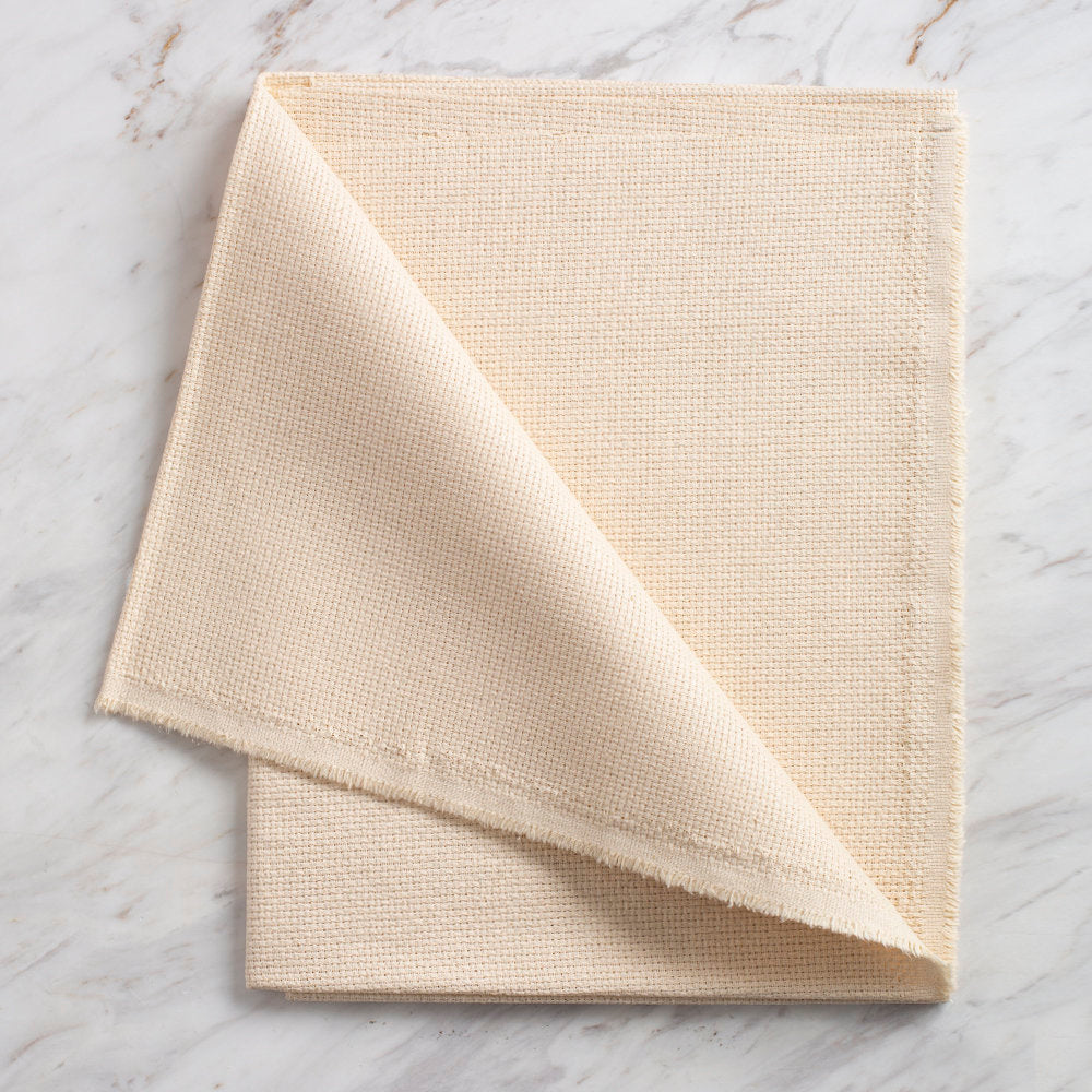 Domino Embroidery Fabric, Ecru - DKAB000-0009