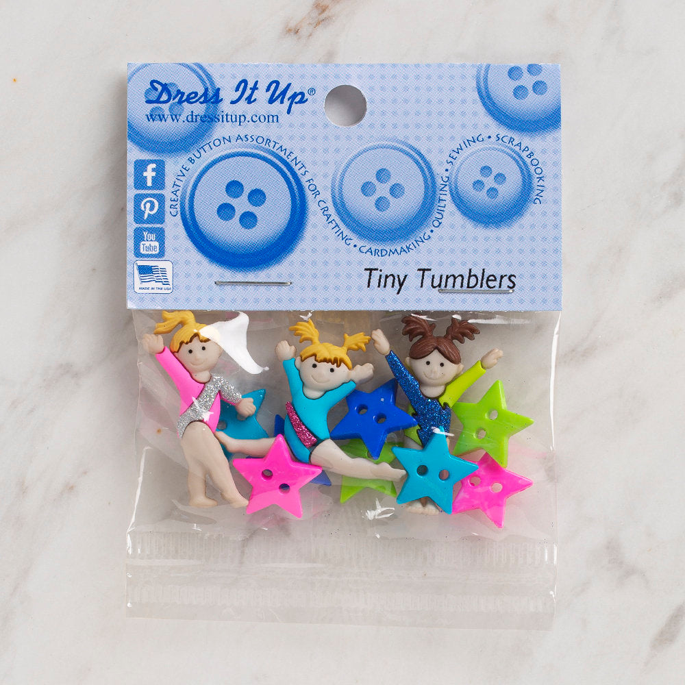 Dress It Up Creative Button Assortment, Tiny Tumblers - 6957
