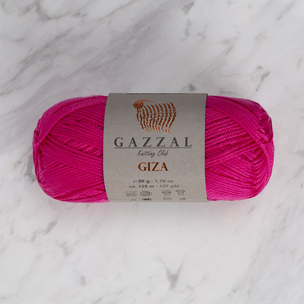 Gazzal Giza Yarn, Fuschia - 2469