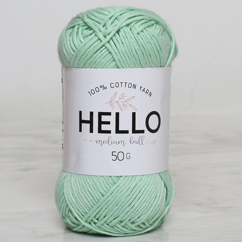 Hello Knitting Yarn, Baby Green - 138