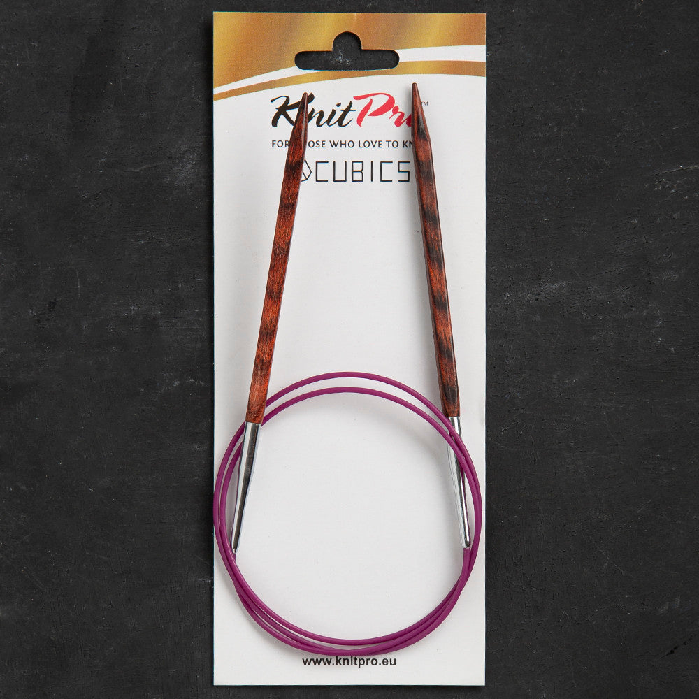 KnitPro Symfonie Cubics 6mm 80cm Cubic Circular Needle - 25337